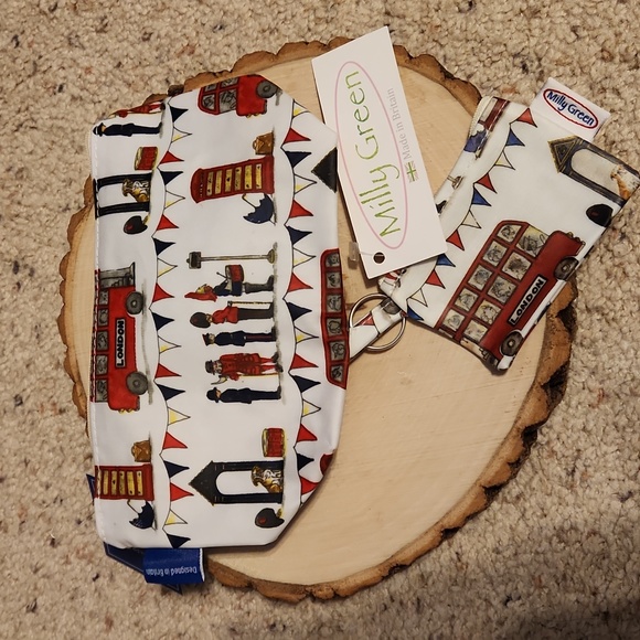 Milly Green | Bags | Milly Green London Design Makeup Case Coin Purse ...